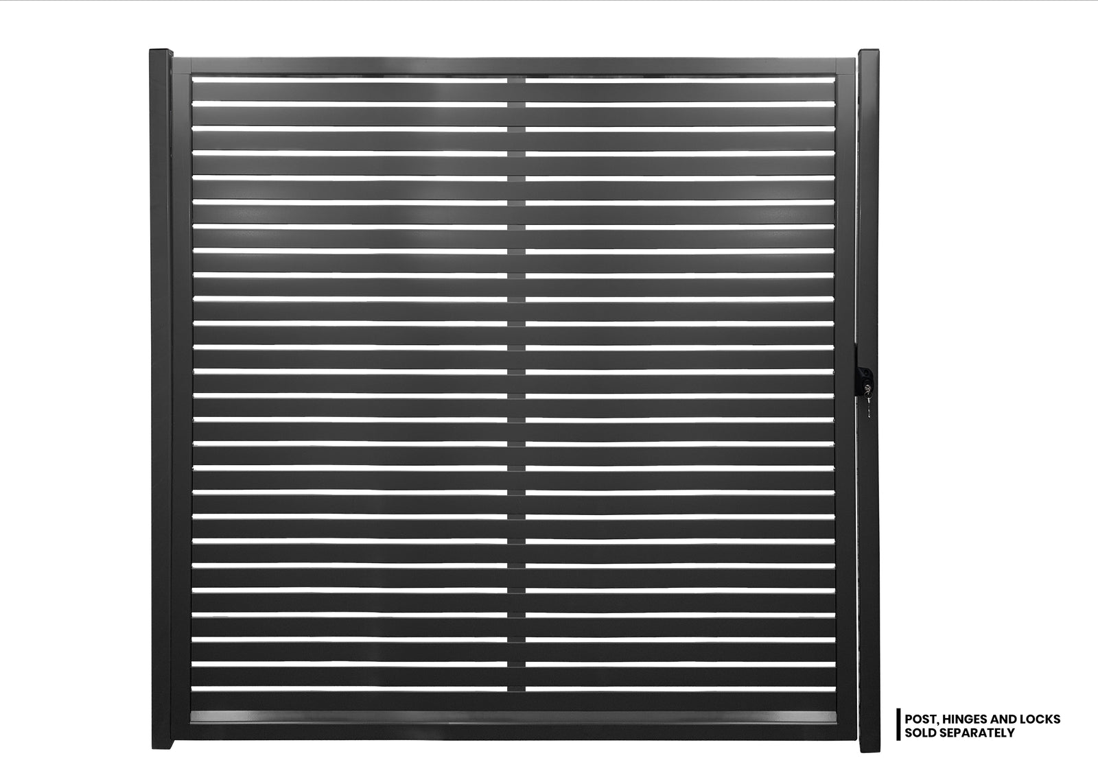 COLORBOND® Slat Driveway Gate | 1650Wx1435H | 17mm Gap