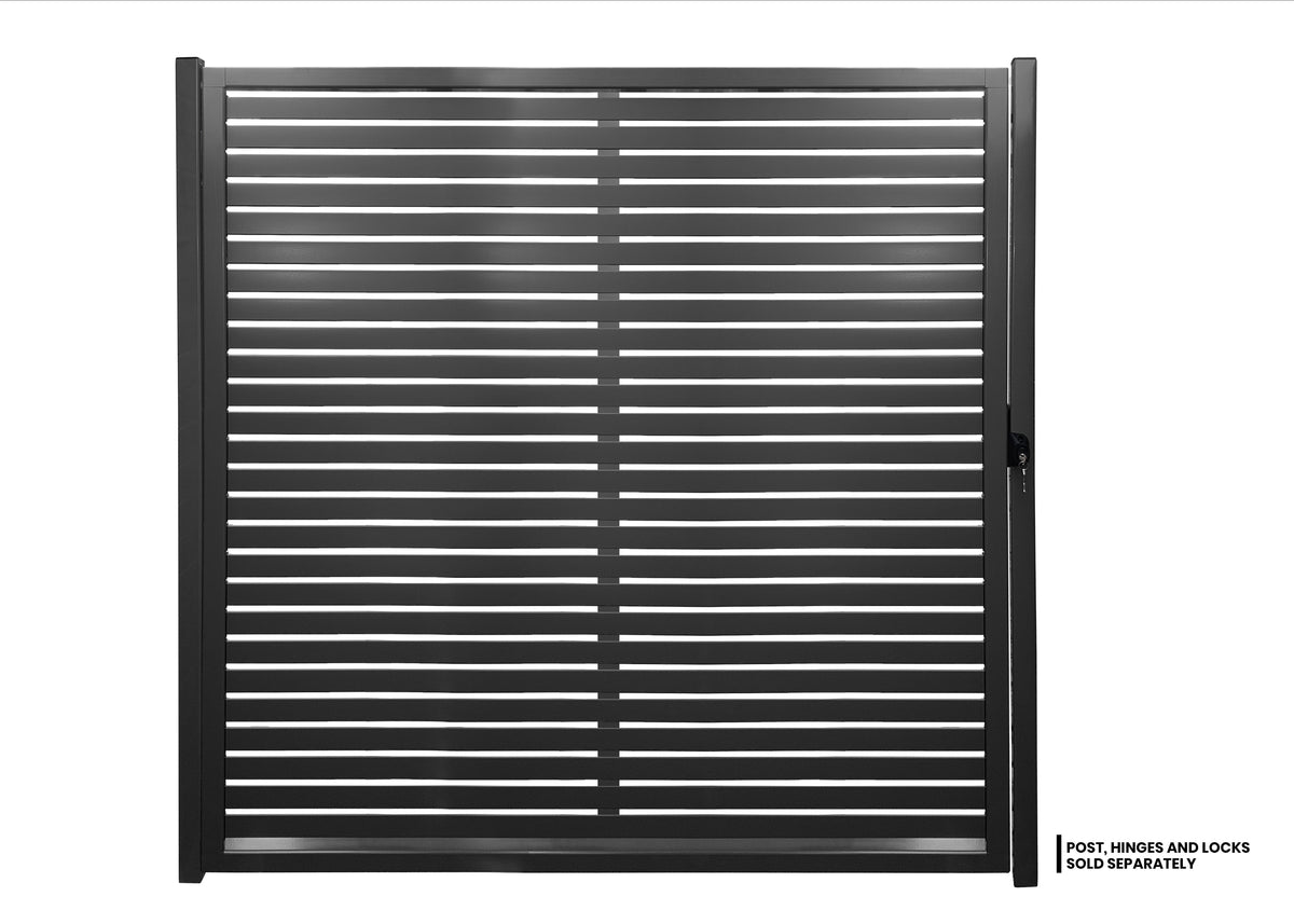 COLORBOND® Slat Driveway Gate | 1650Wx1753H | 9mm Gap